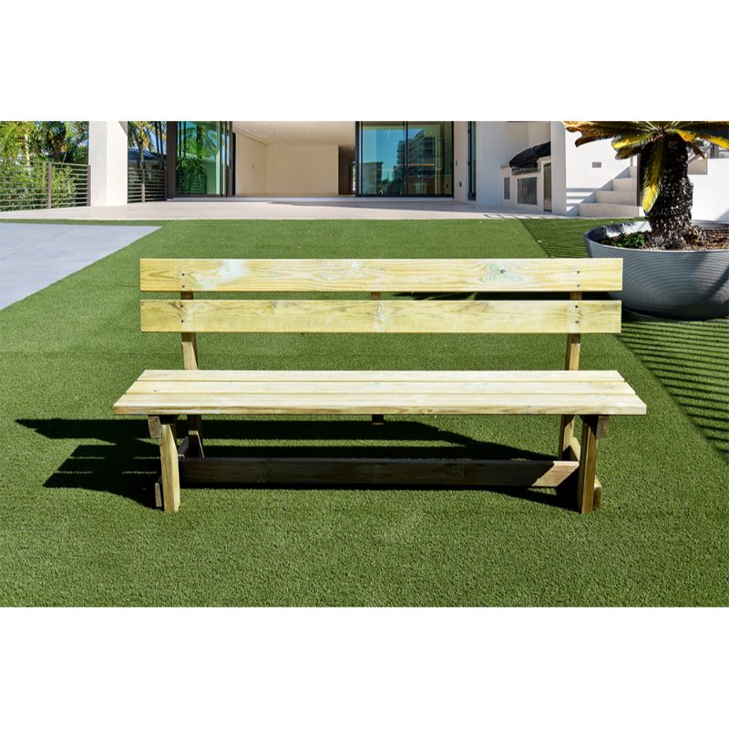 Banco de madera FAURA – Tu piscina y jardín