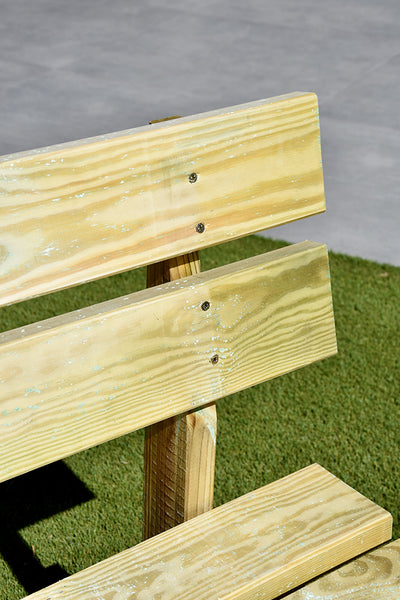 Banco de madera FAURA – Tu piscina y jardín