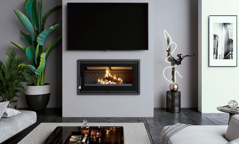 Estufa de leña insertable IZ-100 FKC FM – Tu piscina y jardín